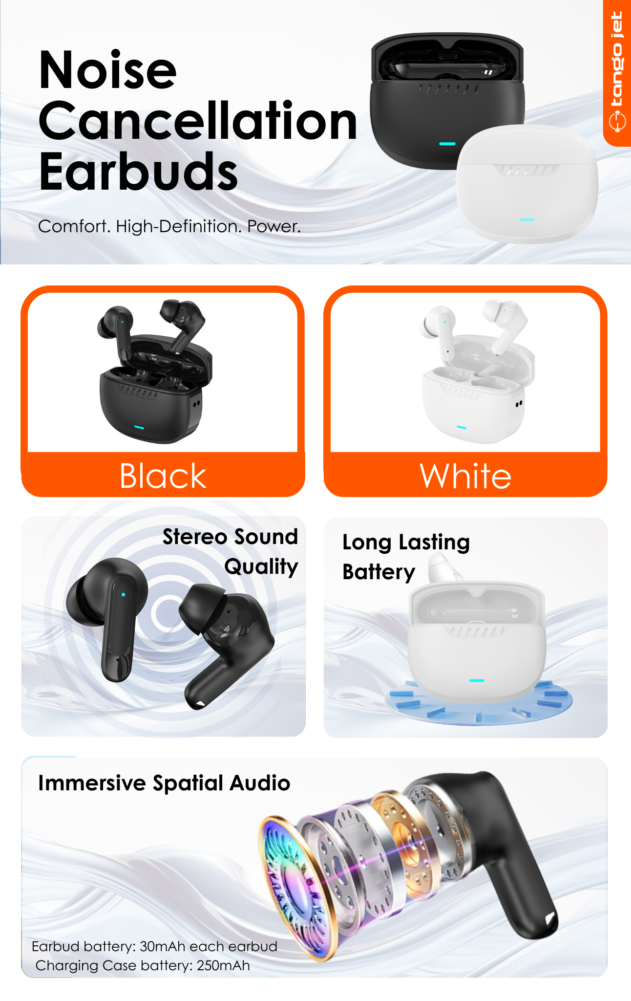 Tango Jet | Noise Cancellation Earbuds